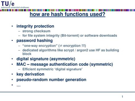 Cryptographic Hash Functions Part I Ppt Download