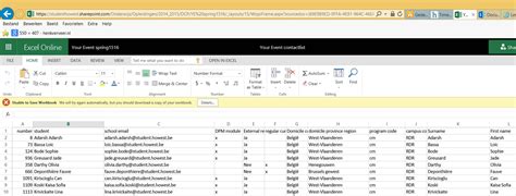 Shared Spreadsheet On Sharepoint In Excel Unable To Save Workbook In