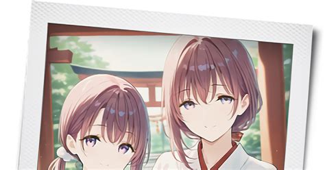 母の日 母巫女娘巫女 緋色有機のイラスト Pixiv