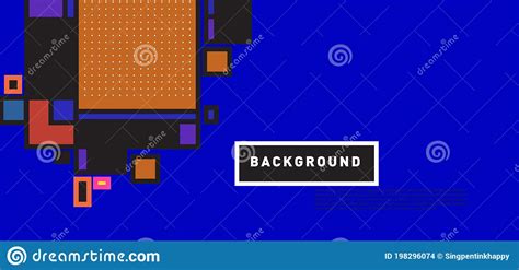 Vector Abstract Colorful Rectangle Background For Banner Stock Vector