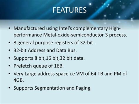 Intel 80386 Microprocessor Pptx