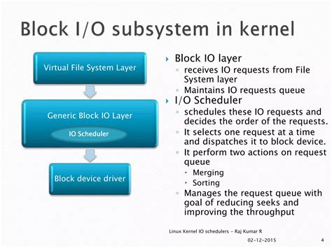 Linux Kernel Io Schedulers Pptx Operating Systems Computer