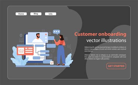 Woman Engages In A Digital Customer Onboarding Process 41172112 Vector