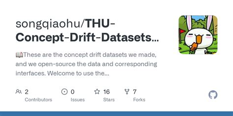 Github Songqiaohu Thu Concept Drift Datasets V1 0 📖these Are The Concept Drift Datasets We