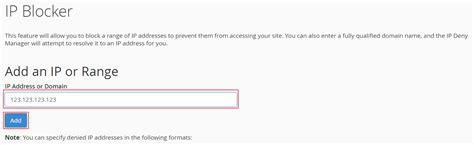 Cara Blokir Alamat Ip Di Cpanel
