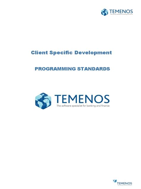 T24 Csd Programming Standards Pdf Subroutine Programming Language