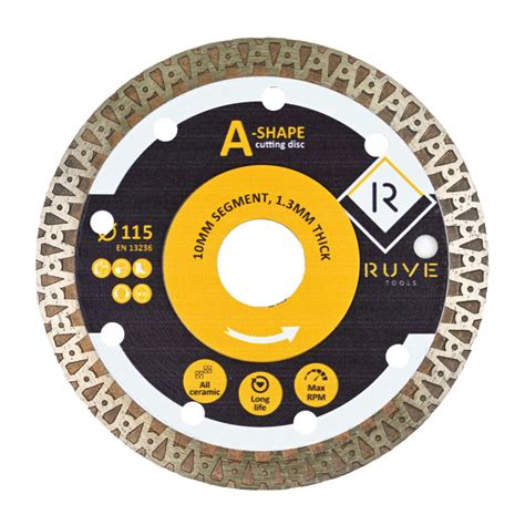 ДИАМАНТЕН ДИСК ЗА РЯЗАНЕ A Shape 115ММ Ruve Bg