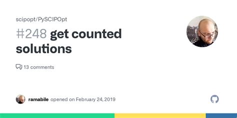 get counted solutions · issue 248 · scipopt pyscipopt · github