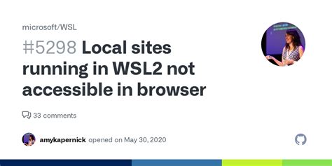 local sites running in wsl2 not accessible in browser · issue 5298