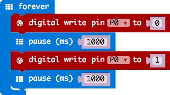 Micro Bit Lesson Blinking An Led Osoyoo Com
