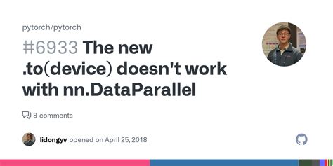 The New To Device Doesn T Work With Nn DataParallel Issue 6933