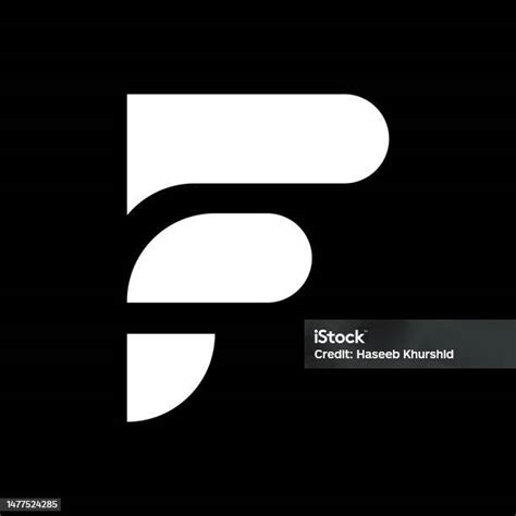 최소한의 Fp 로고 고급 배경에 Pf 편지의 아이콘입니다 Fp 모노그램 이니셜을 기반으로 한 로고 아이디어 전문적인 다양한 문자 기호와 배경에 Pf 로고 0명에 대한 스톡