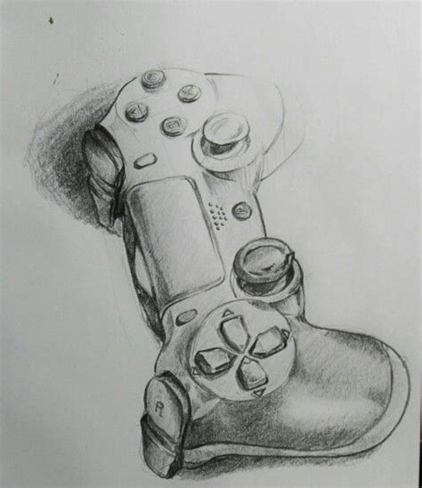 Hard Used Ps4 Controller Sketch Kunst Skizzen Perspektiven
