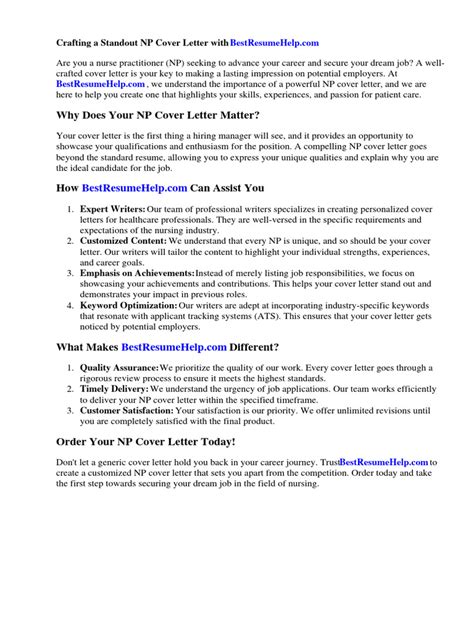 Np Cover Letter Pdf Nursing Mental Disorder