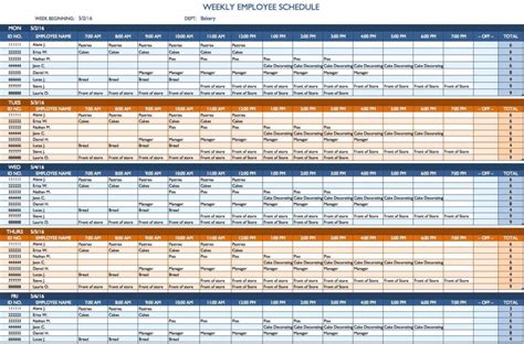 Schedule Spreadsheet Template Excel Db Excel Riset