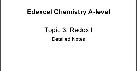 Detailed Notes Bundle Edexcel Chemistry A Level Pmt Education