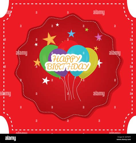 Happy Birthday Vector Illustration Stock Vector Image And Art Alamy