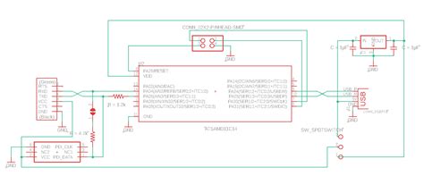 samd11c14 uart updi programmer fab academy quentin bolsee