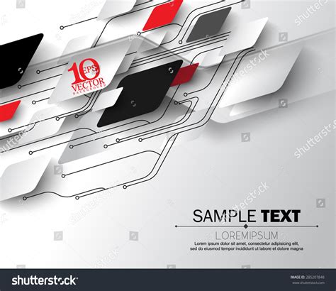 Eps10 Vector Abstract Circuit Board Geometric Stock Vector Royalty Free 285207848 Shutterstock