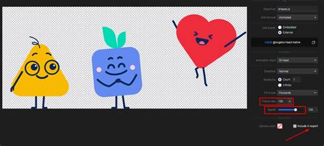 Mobile Animations Export Settings Svgator Help