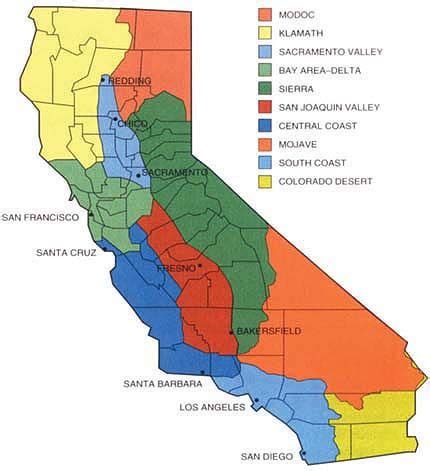 Map Of Central Valley California Us World Maps