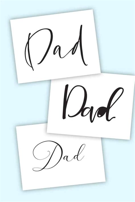How To Write Dad In Cursive Writing Freebie Finding Mom Free