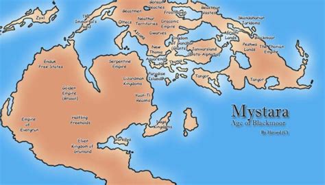 Håvards Outer World Precataclysmic Map Atlas Of Mystara