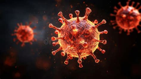 A 3d Rendering Of A Virus Particle With Spikes Stock Illustration Illustration Of Generated