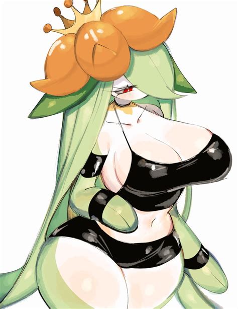 Rule 34 Big Breasts Breasts Chubby Huge Breasts Lilligant Nintendo