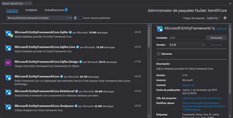 Xamarin Forms Y Entity Framework Core Sqlite Persistencia Y Acceso A