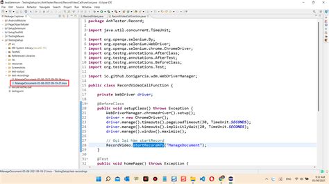 Selenium Java Bài 28 Screenshot Và Record Video Sau Khi Run Test
