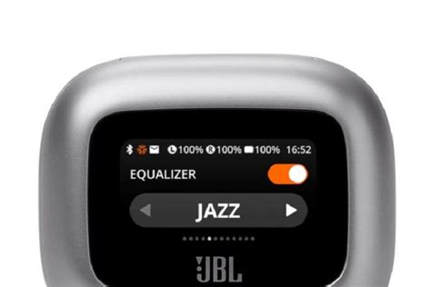 Jbl Live Beam True Wireless Anc Earbuds With Screen Silver Harvey Norman