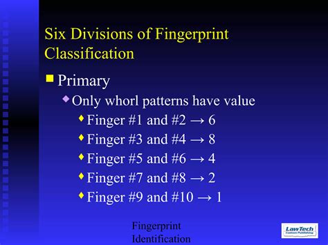 Fingerprint Classification Systems Henry And Ncic Ppt
