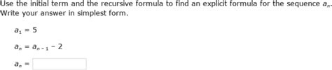 Ixl Convert A Recursive Formula To An Explicit Formula Advanced