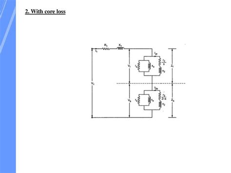 Equivalent Circuit Of Single Phase Induction Motor With Core Loss Circuit Diagram