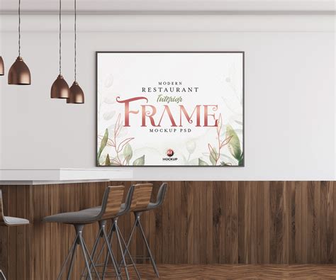 Free Inside Restaurant Frame Mockup For Menu Mockup Planet