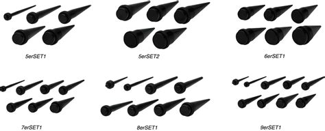 Set Acrylic Expander Piercingline