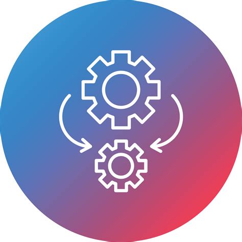 Automation Line Gradient Circle Background Icon 16809023 Vector Art At Vecteezy
