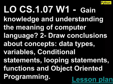 Python Week For G By Eng Osama Ghandour PPT