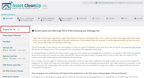 Wordpress Speed Optimization With Asset Cleanup Page Speed Booster Compress Css And Javascript