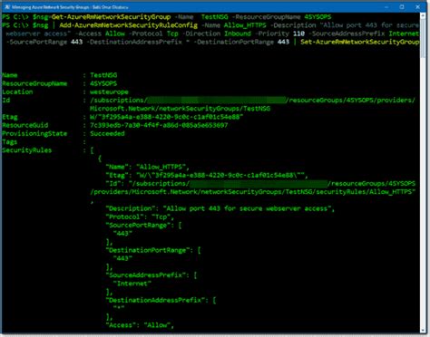 Create Azure Network Security Groups Nsgs With Powershell 4sysops