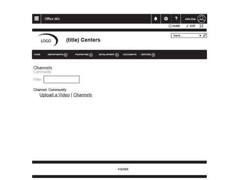 Digital Workspace Sharepoint Template Wireframe Jason Morees Portfolio