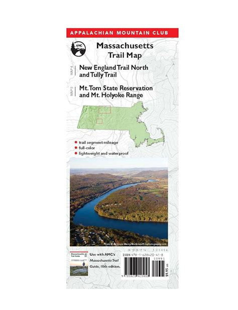 Buy Amc Massachusetts Trail Maps 4 5 New England Trail North And Tully