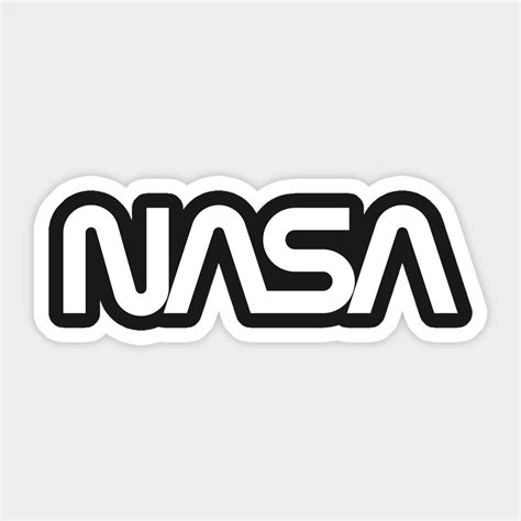 Nasa Logo White Choose From Our Vast Selection Of Stickers To Match