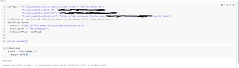 Unable To Read Csv File From Cosmos Gen1 Through Spark Pandas Read Works Microsoft Qanda