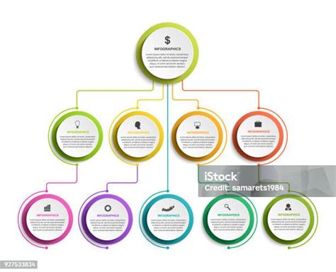 Infographic 비즈니스 프레 젠 테이 션 정보 배너 타임 라인 이나 웹 디자인을 위한 디자인 조직 차트 템플릿 광고에 대한 스톡 벡터 아트 및 기타 이미지 Istock