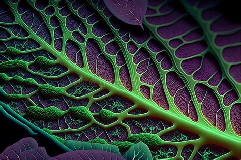 Abstract Biological Close Up Full Frame Macro Background Neural