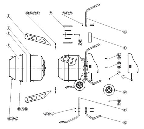 Cement Mixer Replacement Parts
