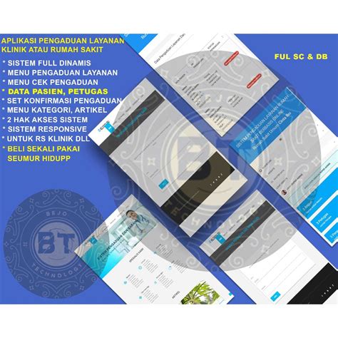 Jual Aplikasi Web Source Code Pengaduan Layanan Rumah Sakit Puskesmas Php 7 Native Siap Pakai