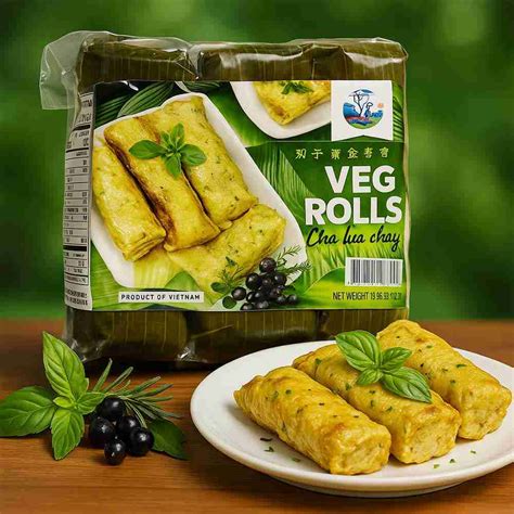 Chả Lụa Chay Frozen Vegan Rolls 24 X 16 Oz